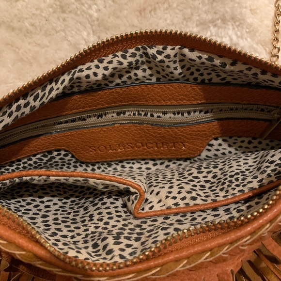 Sole Society | Bags | Sole Society Brown Fringe Crossbody Bag | Poshmark